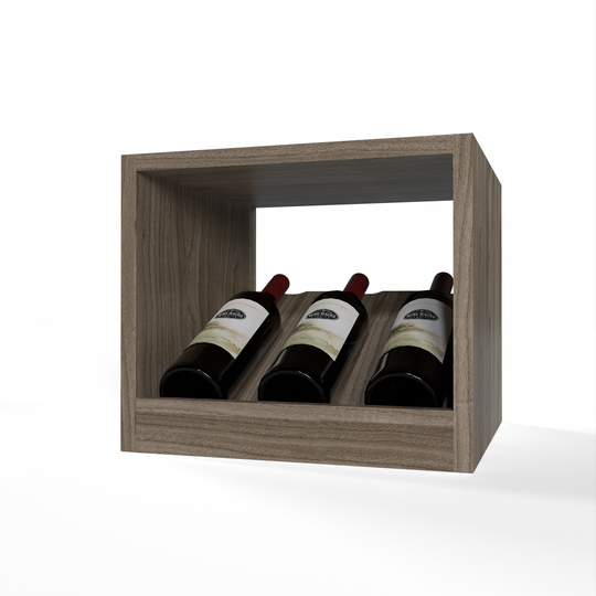 GrandCellar™ - 3 Column Full-Depth Elevated Cradle Display Row - 12 ...