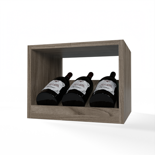 GrandCellar™ - 3 Column Full-Depth Magnum Elevated Display Row - 12 ...
