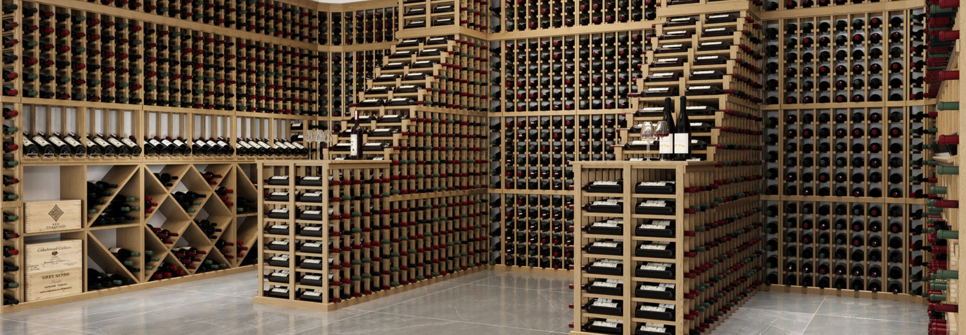 Curved Corner Wine Racks | Corner Wine Cabinet & Storage – Wine Racks ...