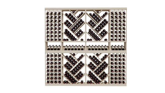 GrandCellar™ The Herringbone Haven Vignette – Wine Racks America