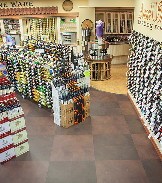 Commercial 90 Bottle Aisle Wine Rack | Great for Retail Wine Displays ...